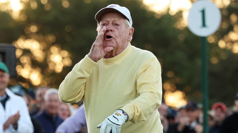 “FORE LEFT!” Jack Nicklaus laughs off hooked tee shot to start 2026 ...